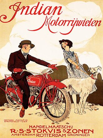 Wee Blue Coo Prints Vintage Advert Transport Motorcycle Dutch Indian New FINE Art Print Poster Picture 30x40 CMS Jahrgang Werbung Niederländisch Indien Kunstdruck 