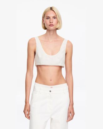 Arket Und Laila Gohar Bralette-Top -Wei&szlig;