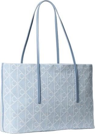 Calvin Klein Sac cabas logo demin jacquard en coton