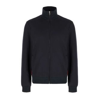 Gucci Technische Jersey-Jacke mit Web-Streifen - - Sweatshirts & Hoodies - Herren - Blau - S