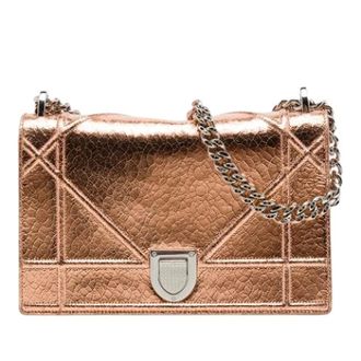 Dior Pre-owned Diorama Wallet on Chain - Femme - Pre-owned - Brun - Taille: ONE Size