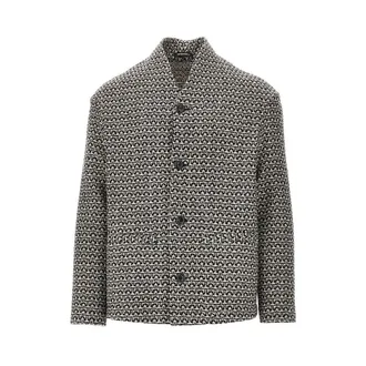 Emporio Armani Multicoloured wool jacket Man 48