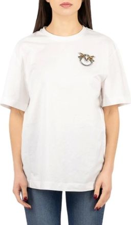 Pinko Pinko, Femme, Tops, Blanc, Taille: 36 FR T-Shirt