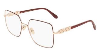 Ferragamo SF2241 772 Lunettes pour femme Or rose/bordeaux 56/17/145