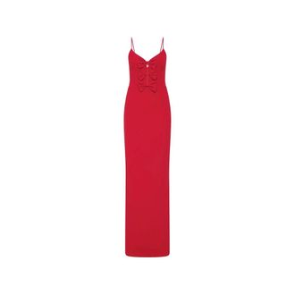 Rebecca Vallance Precious Schleifen-verzierter Cutout-Abendkleid - - Dresses - Damen - Rot - M