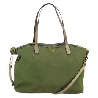 Prada Sac bandouli&egrave;re en nylon Pre-owned - Femme - Pre-owned - Vert - Taille: ONE Size