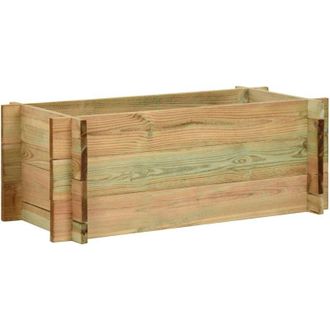 Les Tendances Jardini&egrave;re sur&eacute;lev&eacute;e pour l&eacute;gumes Bois de pin impr&eacute;gn&eacute; 80 cm