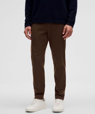 lululemon Pantalon ABC coupe slim long Flanelle pour Hommes - 81 cm - Brun - Taille 28