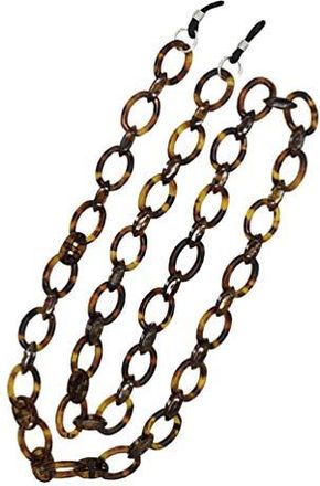 DOITOOL Chaîne de lunettes tendance pour femme, Marron, 70x1cm, (N0133L10ZBCX16WUMB)