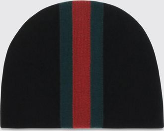 Gucci Beanie aus Merinowolle mit gestreiftem Web-Motiv