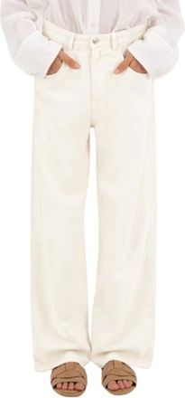 Icon Denim Los Angeles Femme, Pantalons, Blanc, Taille: W29 Poppy Wide Leg Jeans
