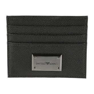 Emporio Armani Homme, Accessoires, Noir, Taille: ONE Size Porte-cartes Logo Plaque