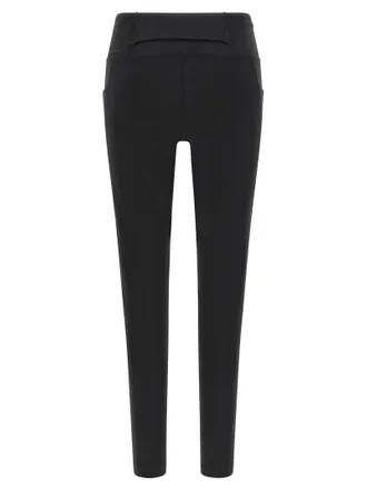 Yohji Yamamoto Womens Black Recycled Polyester Leggings Clothing