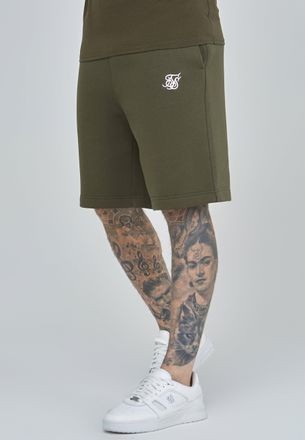 Siksilk Herren Khaki Essential Fleece Short XL