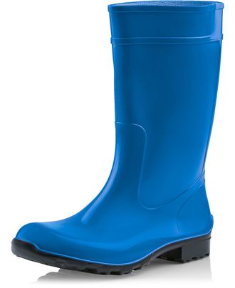 Ladeheid Damen Gummistiefel 100% Wasserdticht Regenstiefel Damen LA-967 (Blau/Schwarz, 37 EU)