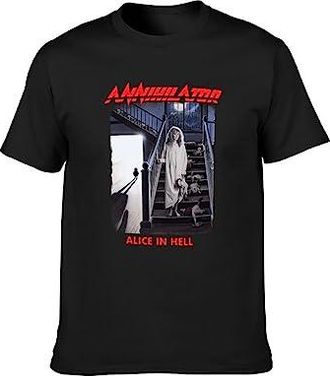 Spangled Annihilator Alice in Hell 1989 T-Shirt Mens Unisex Black Tees L