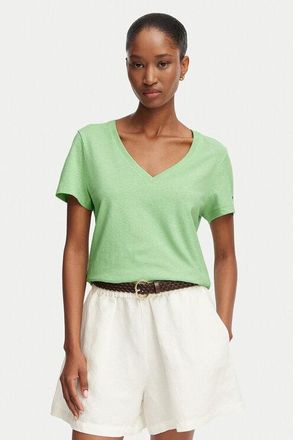 Tommy Hilfiger T-Shirt WW0WW48704 Hellgr&uuml;n Regular Fit