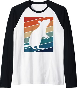 Jimbeels Liebhaber Retro Vintage Fancy Ratte Haustier Nager Besitzer Raglan