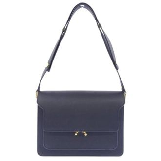 Marni Sac bandouli&egrave;re en cuir Pre-owned - Femme - Pre-owned - Bleu - Taille: ONE Size