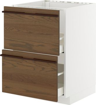 IKEA METOD / MAXIMERA Unterschr. f Spüle/2 Fronten/2Sch