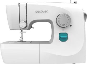 Cecotec N&auml;hmaschine, kompakt und tragbar, 15 Stiche, f&uuml;r Anf&auml;nger, BelleCouture 1500, manuelles Knopfloch in 4 Stufen, verstellbarer Knopflochfu&szlig;, einstellbar