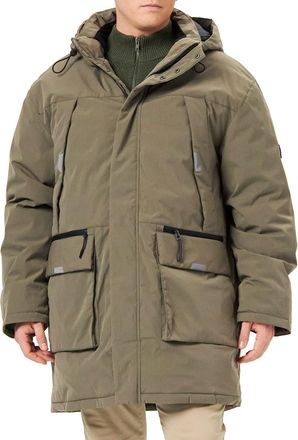 Tom Tailor Herren Artic Winterparka 1032436, 10415 - Dusty Olive Green, XL