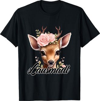 Generic Hirsch Rose Blumen Damen Trachtendirndl Deutschland T-Shirt
