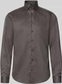 Christian Berg Regular Fit Businesshemd aus Baumwolle mit Kentkragen