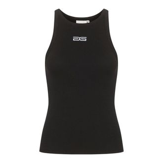 Gestuz D&eacute;bardeur noir avec logo - Femme - Tops - Noir - Taille: 44 FR