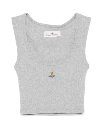 Vivienne Westwood d&eacute;bardeur &agrave; broderies Orb - Gris