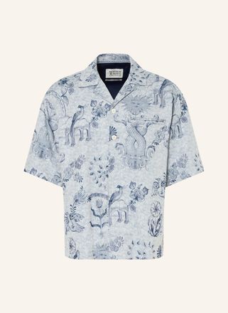 Scotch & Soda Resorthemd Loose Fit blau