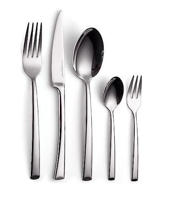 Echtwerk Tafelbesteck Avelino, Silber Edition, 30-teilig, Essbesteck für bis zu 6 Personen, Edelstahl 18/10, hochglänzend, Hochwertiges Besteck Set, für festli