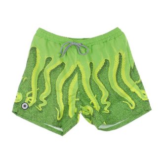 Octopus Badehose in Kiwi/Lime Farbe - - Swimwear - Herren - Gr&uuml;n - XL