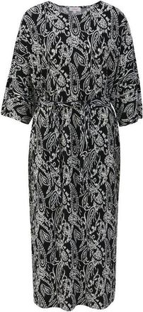 s.Oliver Midikleid Kleid Midi-Kleid mit Plisseefalten