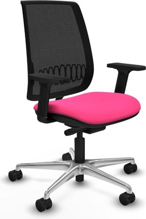 Piqueras y Crespo Alares Schreibtischstuhl mit 2D-Armlehnen, h&ouml;henverstellbare Lendenwirbelst&uuml;tze, ausgestattet mit Syncro/Translack und Schaumstoff, R&auml;der 65 mm, Nylon