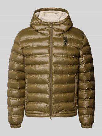 Blauer Steppjacke mit Zweiwege-Rei&szlig;verschluss Modell CHARLES
