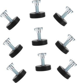 PartyKindom 12stücke Möbelnivellierfüße Verstellbar Mit Gewindeschraube Tischnivellierer Zum Einschrauben Für Stabile Möbelhöhe Nivellierungspads Für Bodenschutz 