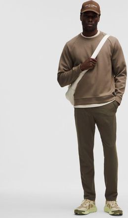 lululemon Pantalon chino ABC coupe classique Textur&eacute; pour Hommes - 81 cm - Brun/Vert - Taille 28