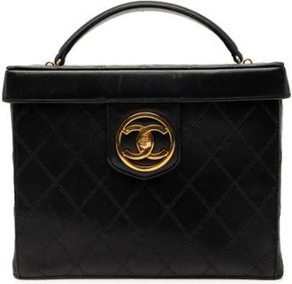 Chanel Sac Vanity Pre-owned - Femme - Pre-owned - Noir - Taille: ONE Size