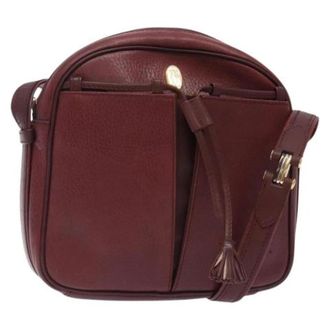Cartier Pre-owned Leder Schultertasche - - Pre-owned - Damen - Rot - ONE SIZE