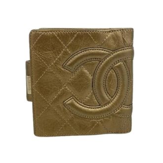 Chanel Portefeuille Vintage Bi-fold Pre-owned - Femme - Pre-owned - Beige - Taille: ONE Size
