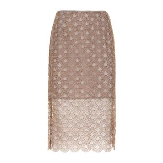 Rotate Rotate Birger Christensen, Femme, Jupes, Gris, Taille: 38 FR Jupe Mulani