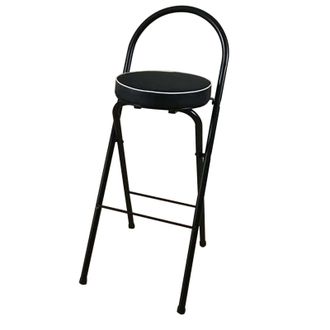 Generic 6er-Set robuste, tragbare Klapphocker, hohe, gepolsterte St&uuml;hle mit 2,2 cm (0,86 Zoll) Rundstahlrohrgestell, Kunstlederbezug f&uuml;r K&uuml;che und Hobbyraum