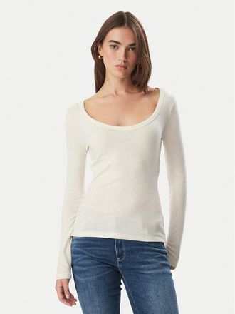 Guess Bluse W6BP18 K6246 Creme Regular Fit