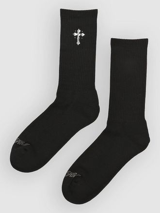 Ninth Hall Metal Cross Socks noir