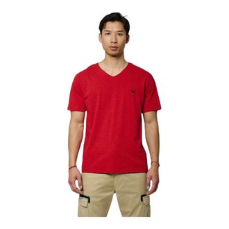 Kaporal Homme, Tops, Rouge, Taille: XL T-shirt col en V