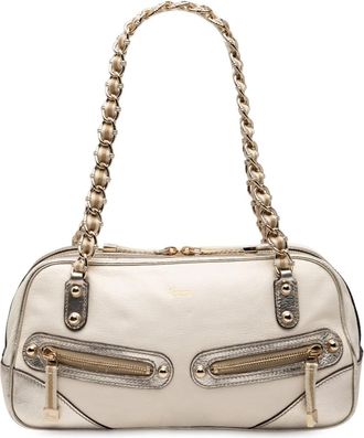 Gucci Hobo Bags - Small Leather Web Capri Shoulder Bag - Gr. unisize - in Weiß - für Damen