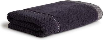 Möve New Heritage Pearls and Stitches Handtuch 50 x 100 cm aus 100% Baumwolle, Dark Grey