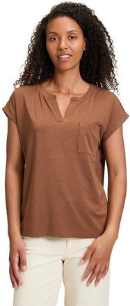 Betty&Co Kurzarmshirt Damen mit Perlen (1-tlg) Glitzer