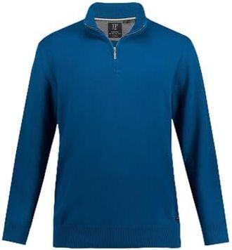 JP1880 Pull en Tricot pour Homme, Grandes Tailles, Grandes Tailles, Tailles L-8XL, col Montant, Fermeture éclair, Manches Longues, jusquà 7 XL 716842, Bleu e